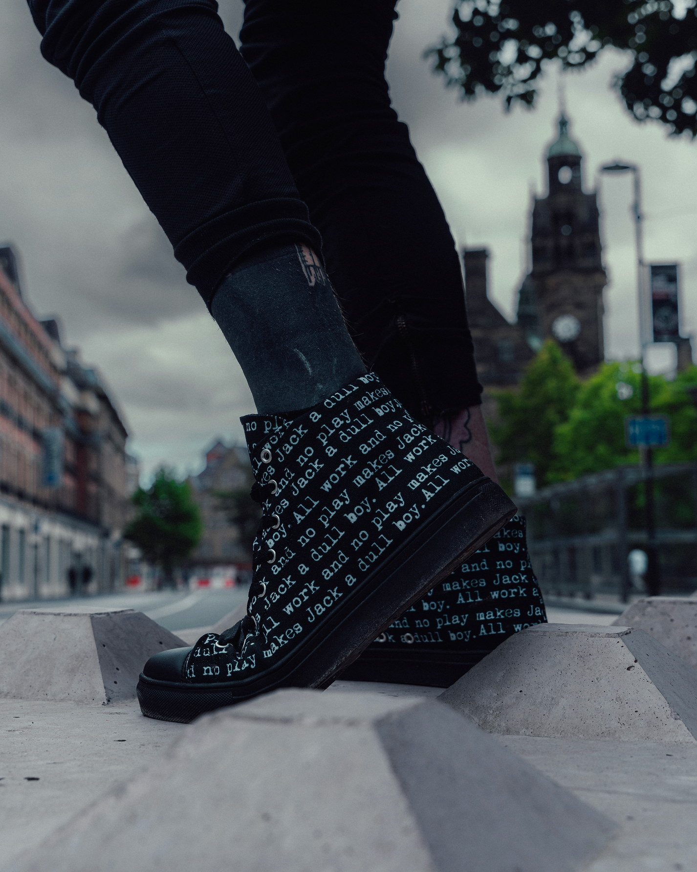 The Shining. All Work And No Play High Top Canvas Shoes – Midnight ...